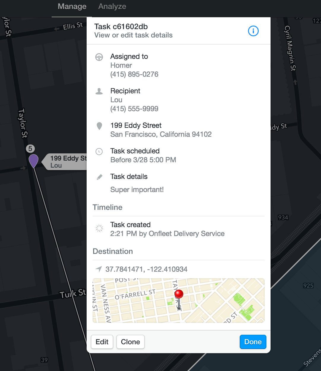 Viewing Completed Tasks