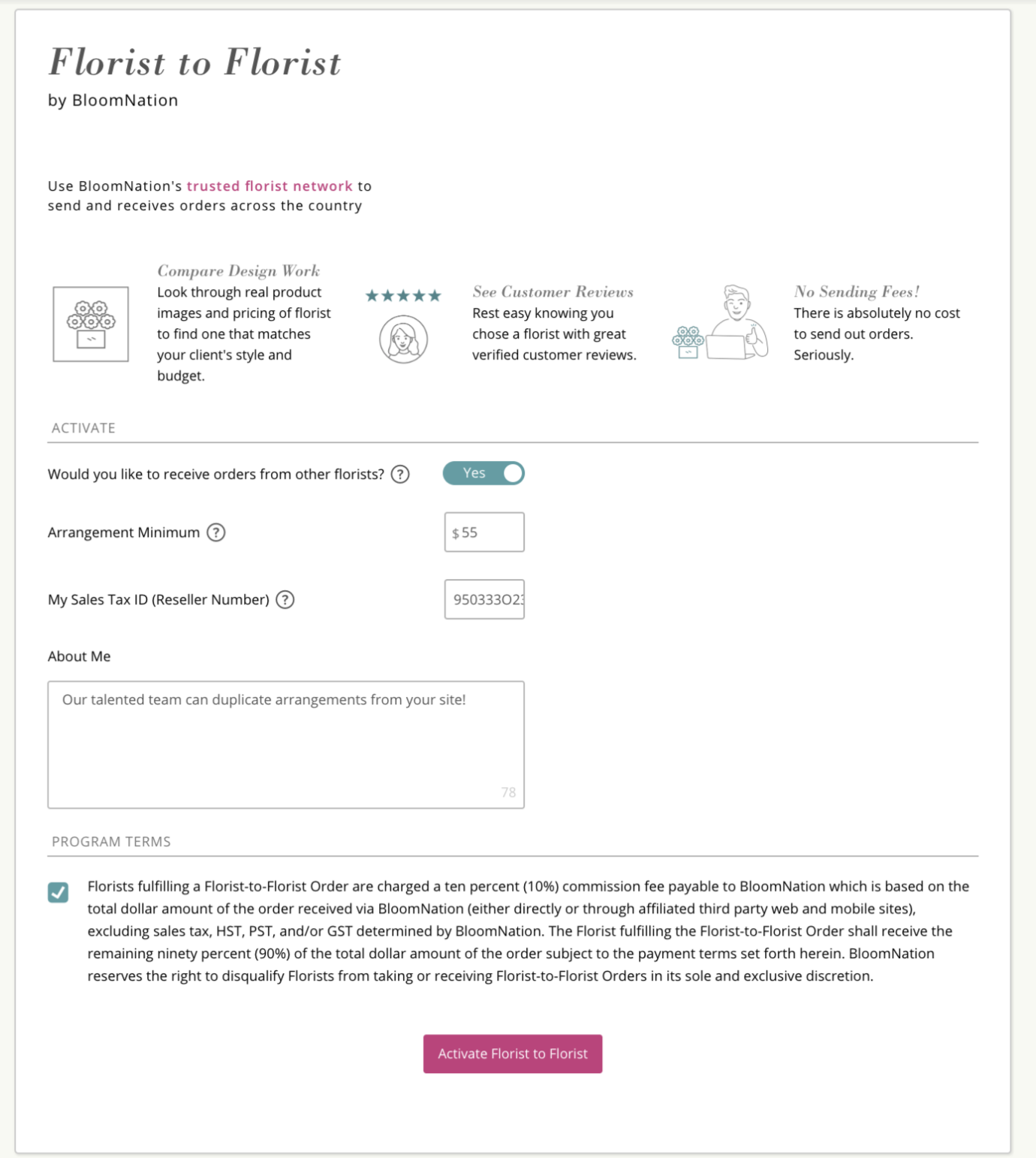 Getting Started with Florist to Florist