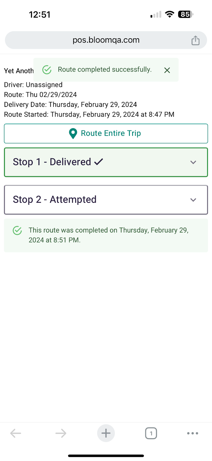 Delivery Management & Delivery Router