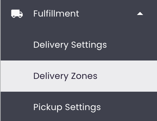 Delivery Zones