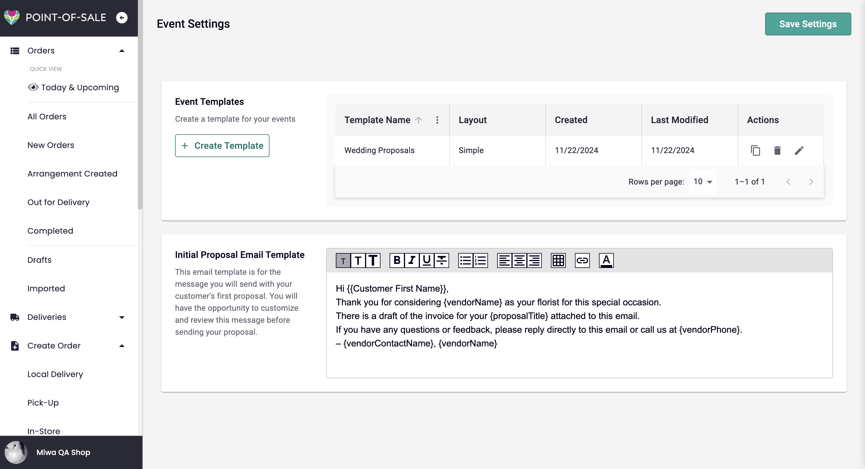 Weddings & Events - Proposals, Invoices 2.0